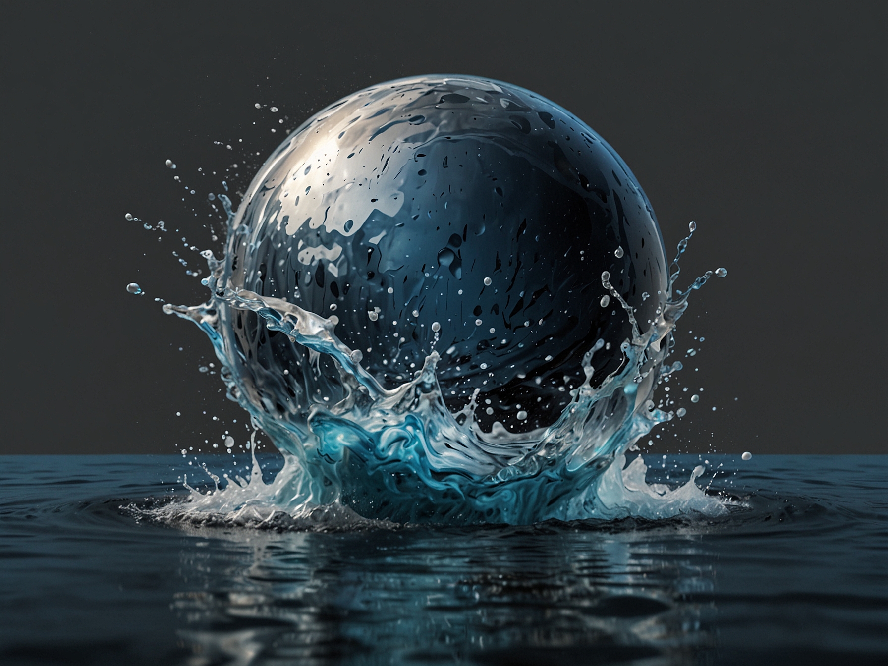 Exploring what happens when different spherical objects hit the water ...