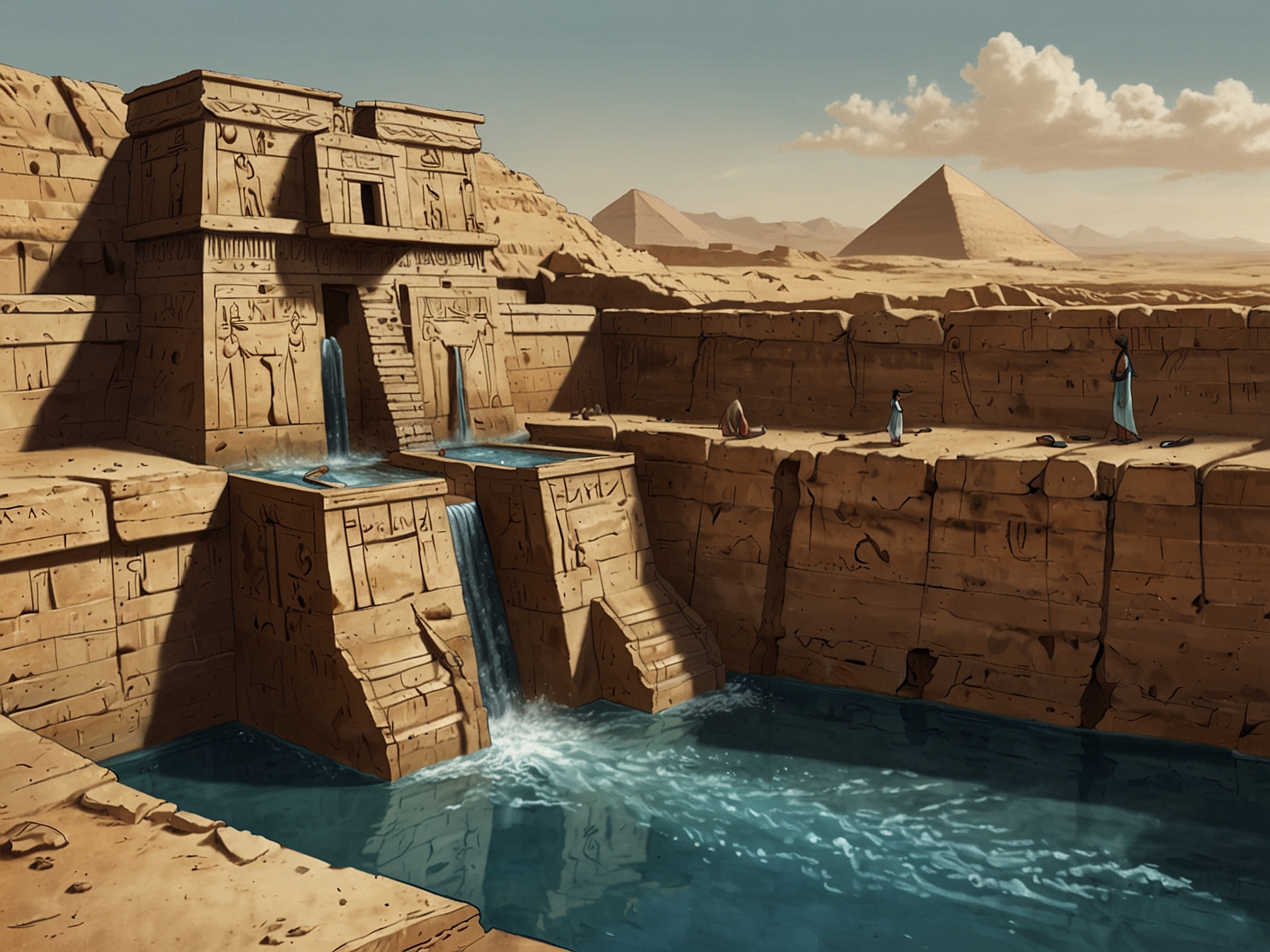 Ancient Egyptians used hydraulic lifts to build first pyramids ...