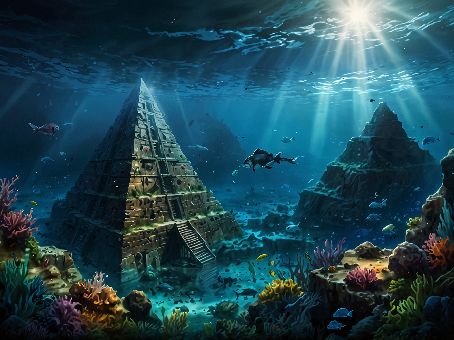 Two Giant Underwater Crystal Pyramids Discovered In The Centre of The ...