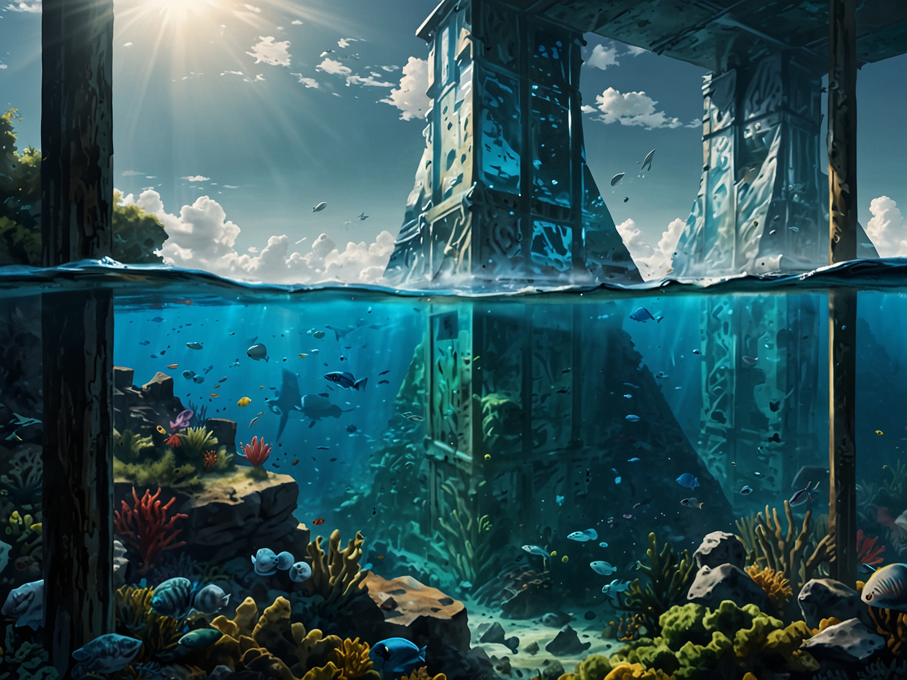 Two Giant Underwater Crystal Pyramids Discovered In The Centre of The ...